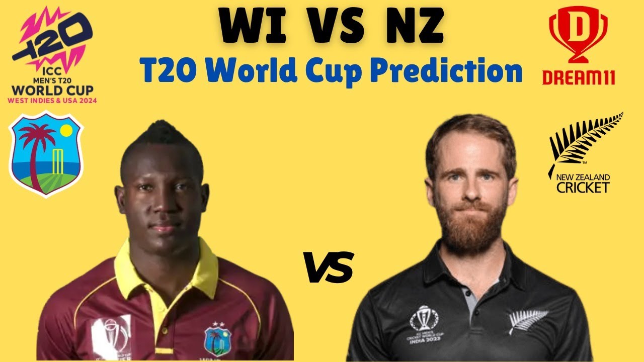 WI VS NZ Match Prediction | T20 World Cup 2024 | Dream11 - YouTube