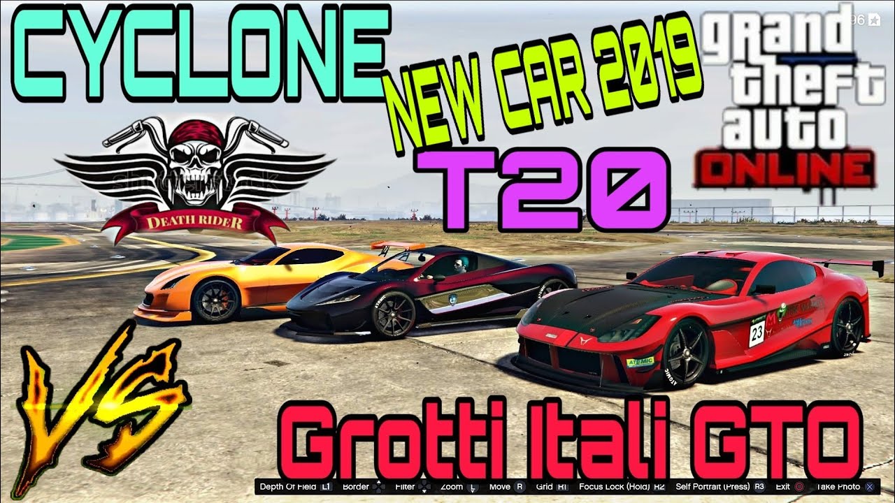GTA 5 ONLINE : NEW FASTEST GROTTI ITALY GTO VS CYCLONE VS T20 " DRAG ...