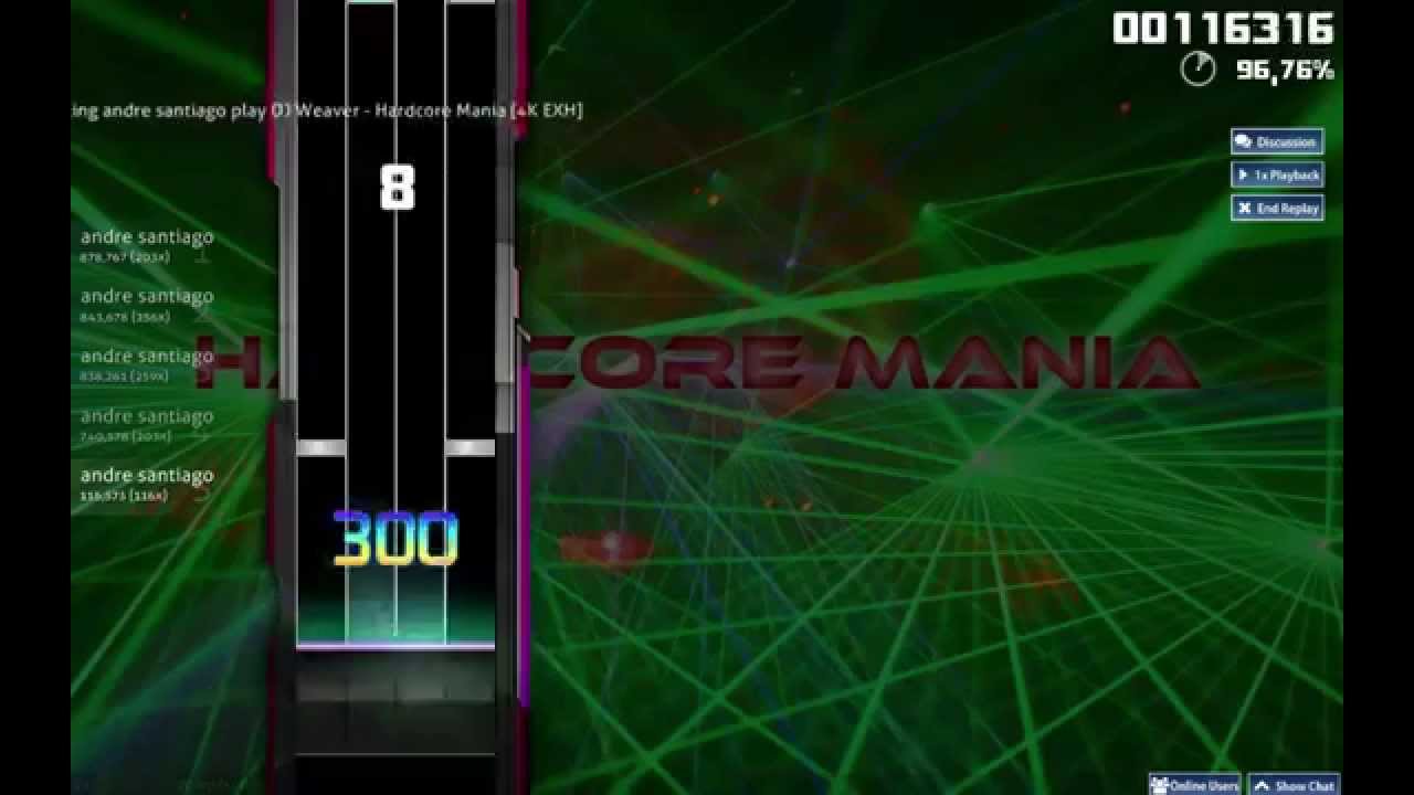 Osu! Mania DJ Weaver - Hardcore Mania [4K EXH] - YouTube