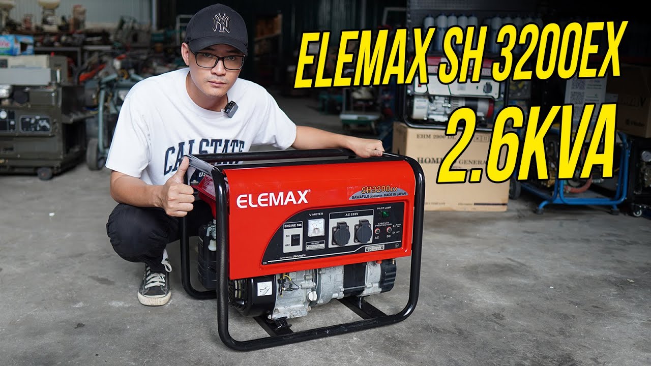 Máy Phát Điện Elemax SH3200 Công Suất 2.6Kva Mới Về 16/6 Hàng Quá Đẹp - YouTube