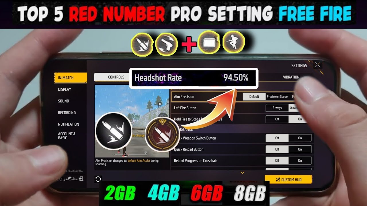 Free Fire Headshot Setting After Ob48 Update 2025⚡Best Sensitivity Settings ⚙️ Sensitivity ...