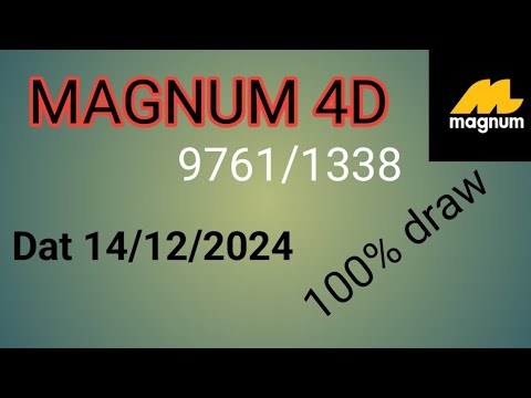 MAGNUM 4D LIVE DRAW 14/12/2024 - YouTube