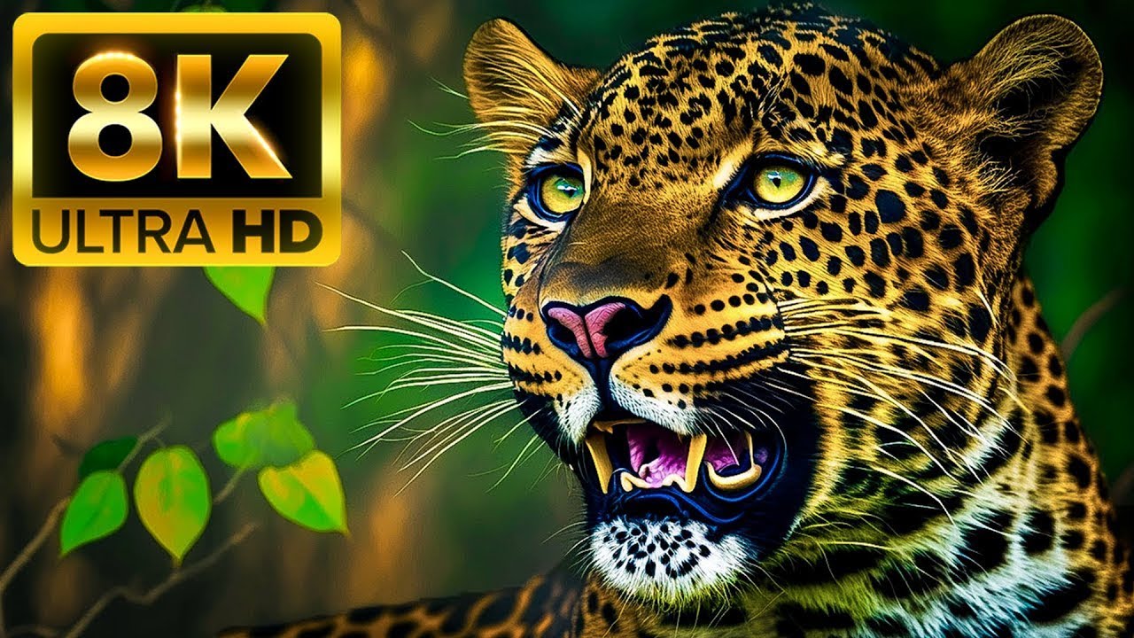 THE GREATEST ANIMALS 8K ULTRA HD with Animal Sounds (Colorfully Dynamic ...