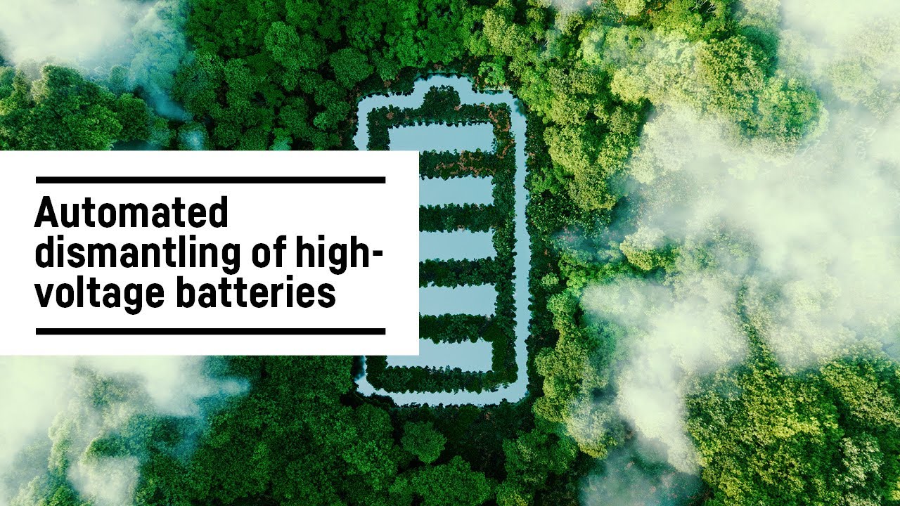 Automated dismantling of high-voltage batteries with Liebherr ...