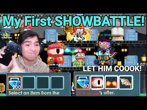 My First SHOWBATTLE! 200 BGL Vs NERD RICH! (ExSaudia NEXT!?) - Growtopia