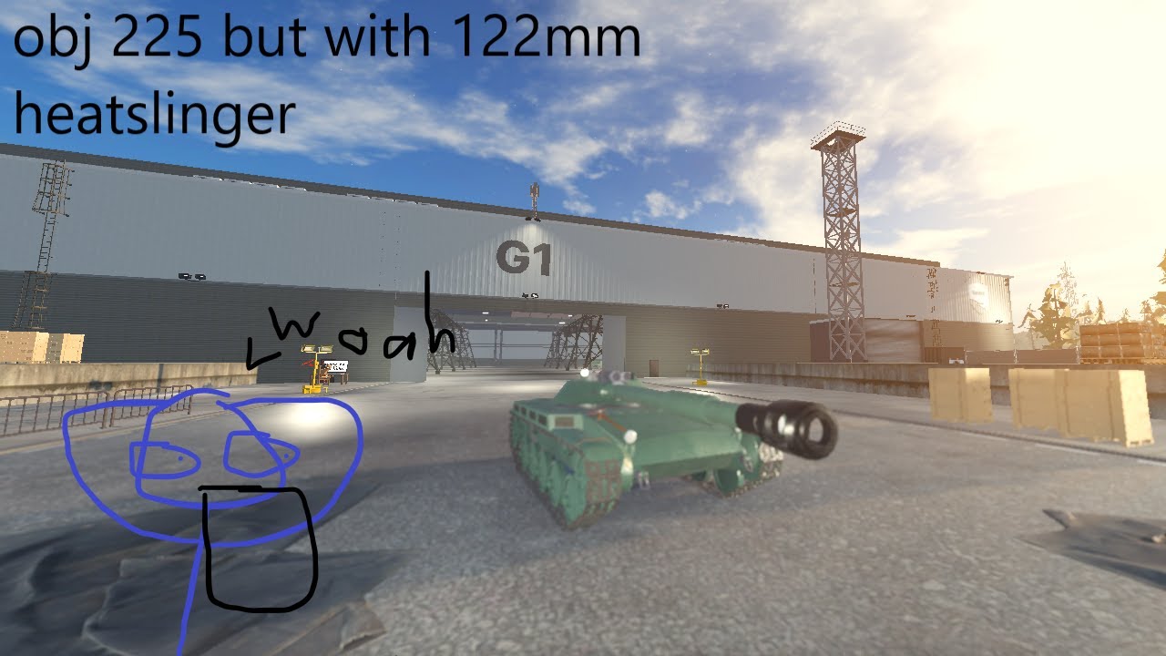 mini obj 225 gameplay [Cursed Tank Simulator] - YouTube