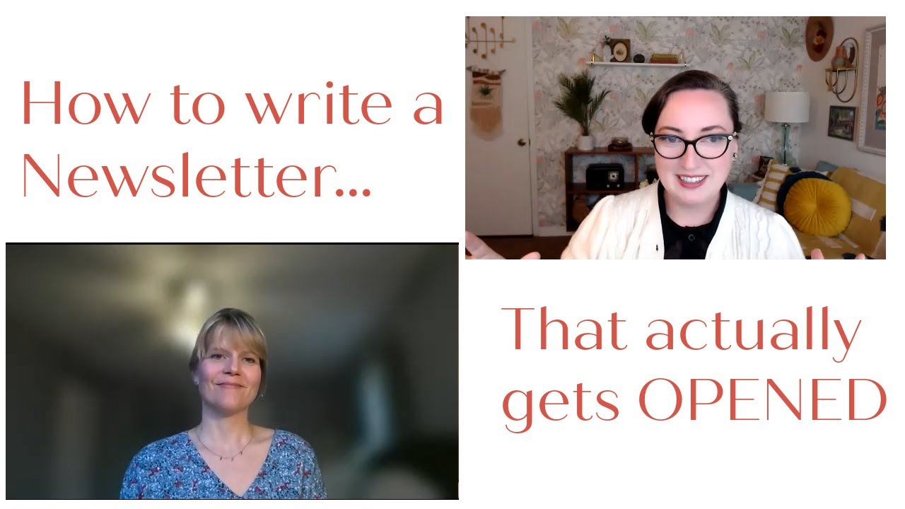 How to write a newsletter that gets OPENED! - YouTube