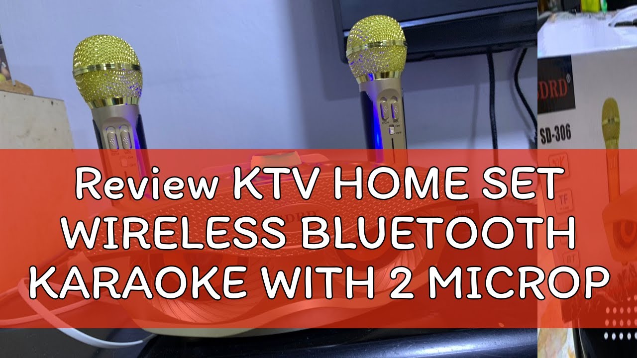 Review KTV HOME SET WIRELESS BLUETOOTH KARAOKE WITH 2 MICROPHONE SD 306 ...