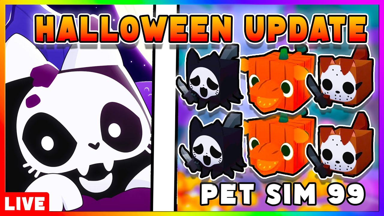 🔴LIVE | PET SIM 99 IS BACK! NEW HALLOWEEN UPDATE! (Pet Simulator 99 ...
