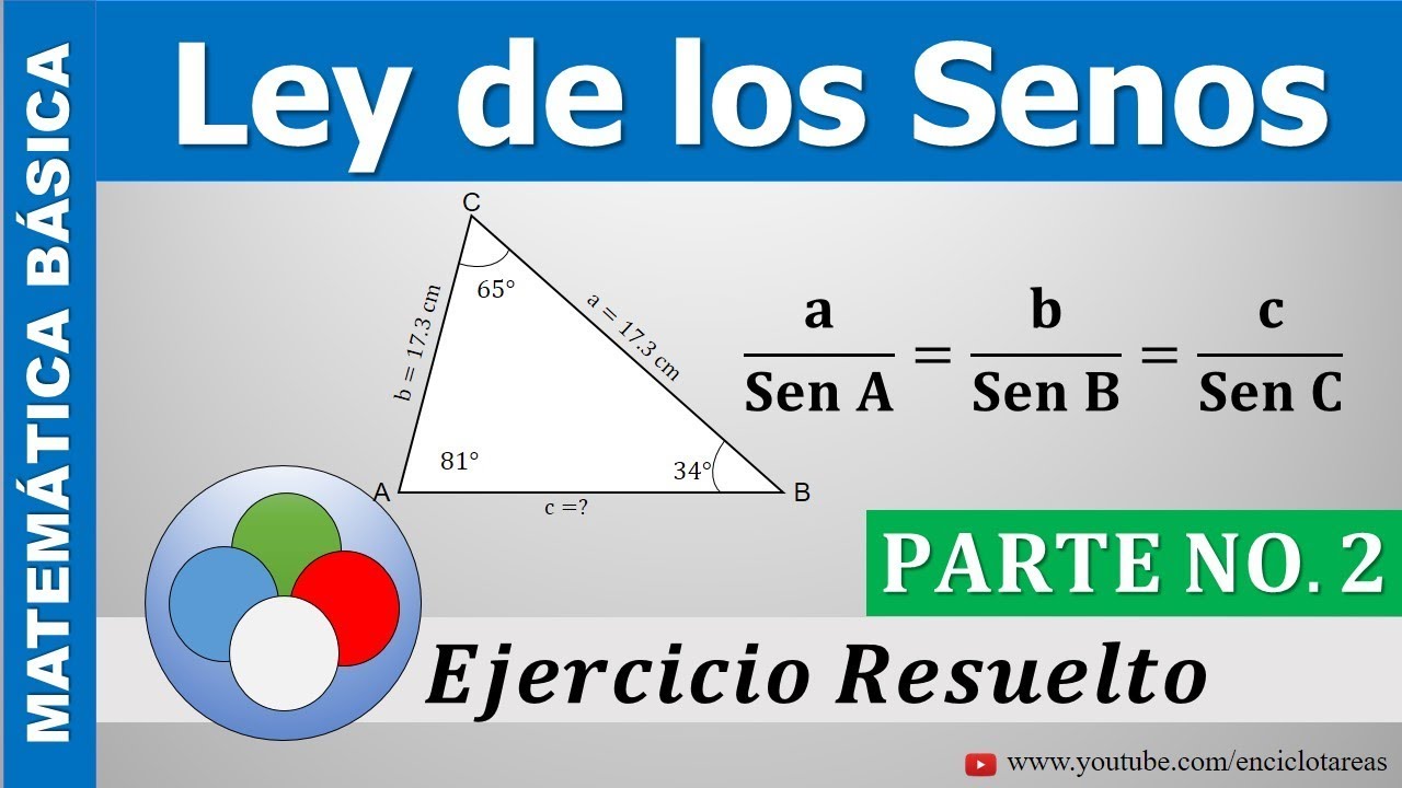 Ejercicio Resuelto No.2 de LEY DE LOS SENOS - YouTube