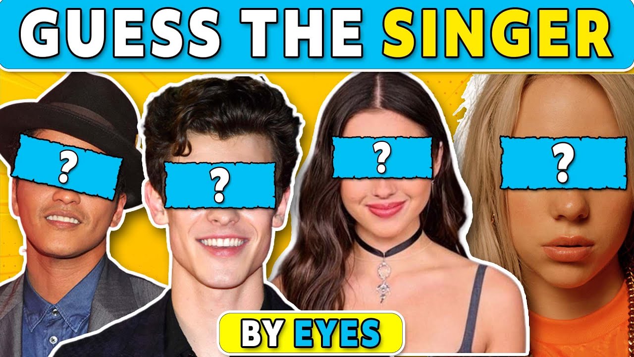 🎙Can Guess The Singer By Their Eyes🎵 | How many can guess all | 99.9% ...