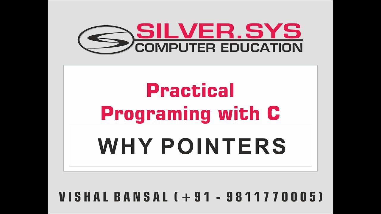 Size of pointers- Why Pointers 1 - YouTube