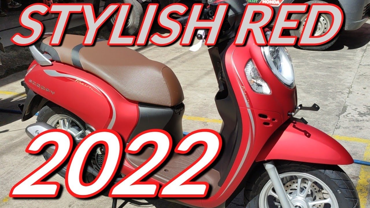 Scoopy Stylish Red 2022 - YouTube