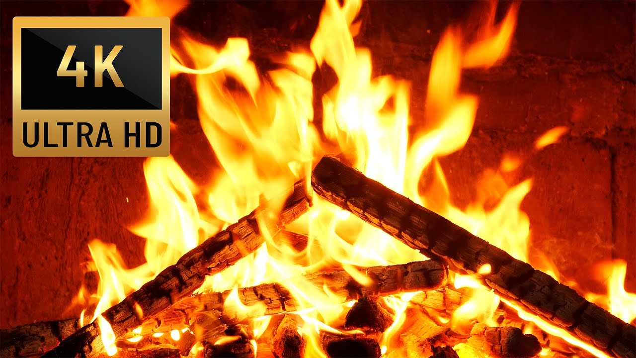 The BEST Relaxing Fireplace with Crackling Fire Sounds 🔥 Virtual ...