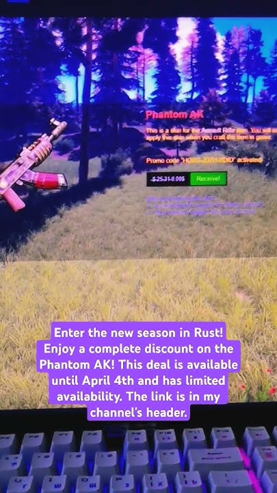 PHANTOM AK IS AVAILABLE FOR FREE IN RUST⁉️🤯 #rustpvp #rustshorts #rustgameplay #cs2 #rustskins ...