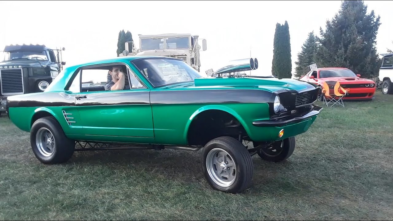 Mustang Gasser Street Machine - YouTube