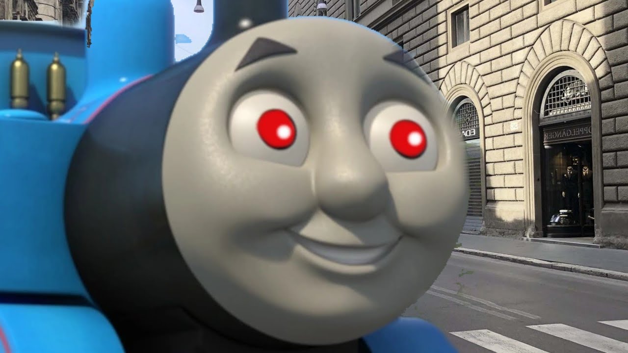 Thomas the Tank Engine goes to the shops... (weird) - YouTube