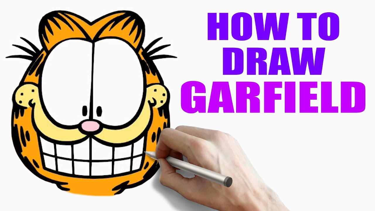 How to Draw Garfield | Drawing Cute Cat - YouTube