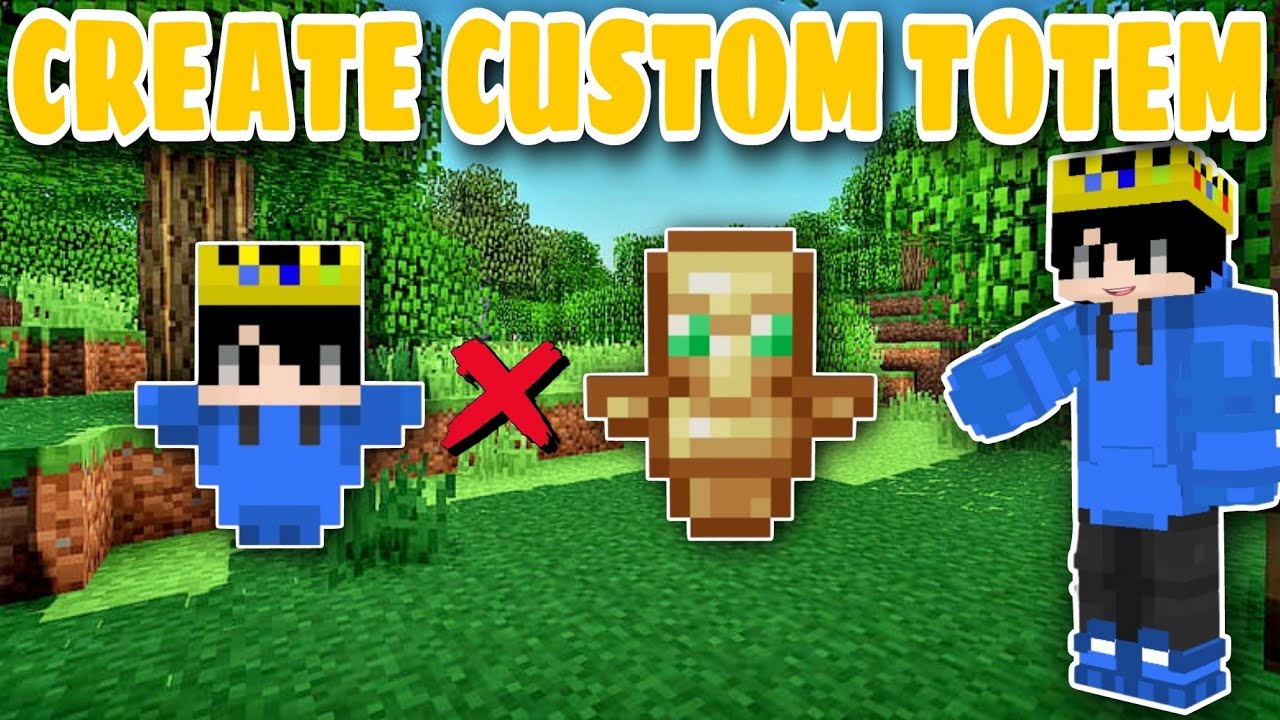 How To Make Custom Totem || Make Your Own Skin Totem || In Just 2 ...