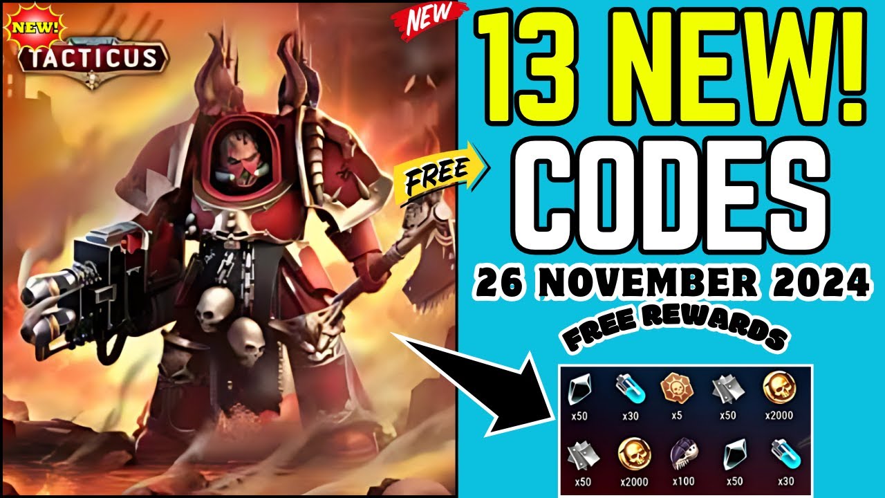 SURPRISE CODES ️WARHAMMER TACTICUS COUPON CODES NOVEMBER 2024 ...