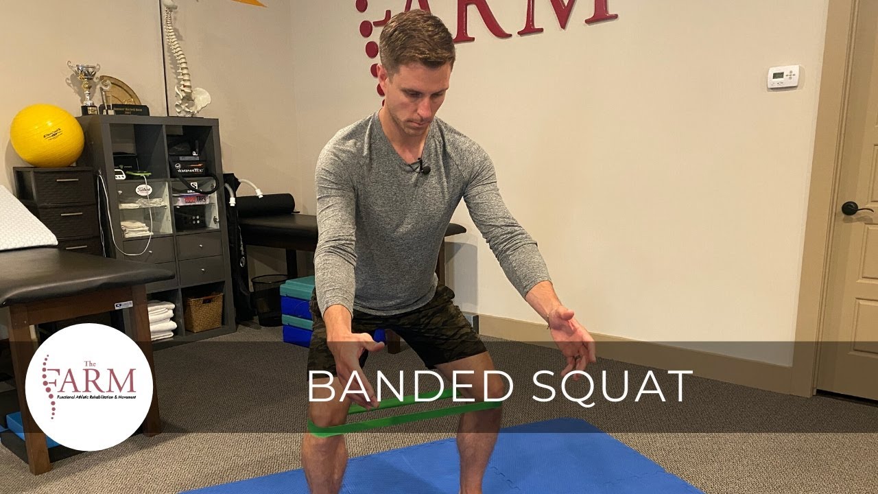 Banded Squat - YouTube