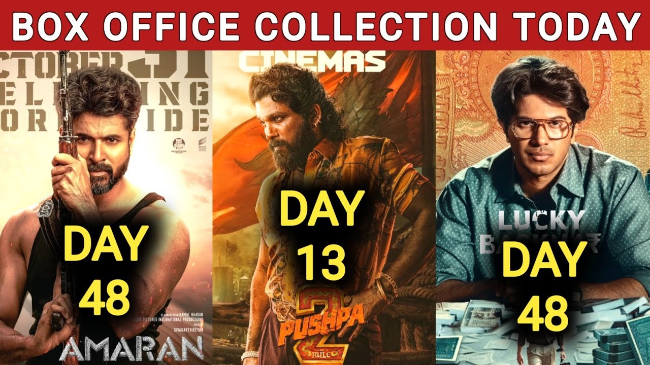 Pushpa 2 Box Office Collection | Amaran Box Office Collection | Lucky ...