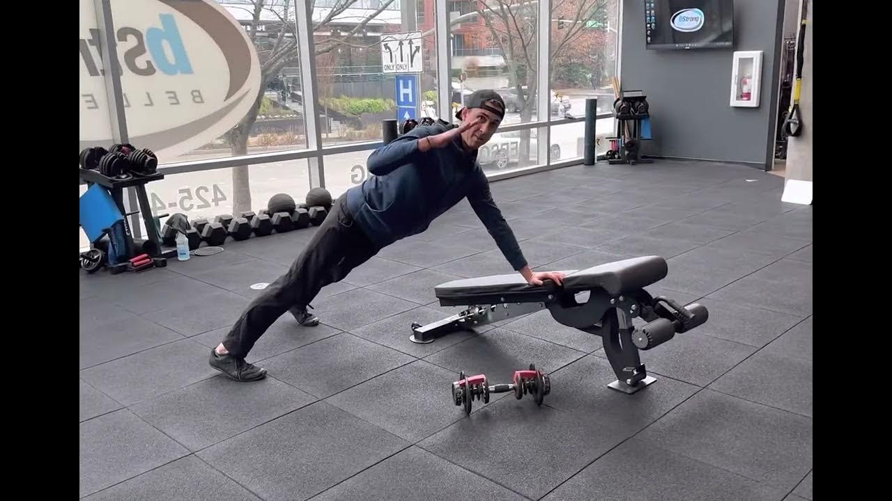 High Plank SA Row on Bench - YouTube
