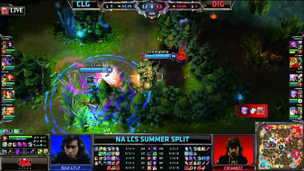 Counter Logic Gaming (CLG) vs Team Dignitas (DIG) || NA LCS Summer 2013 W1D2 || Full Game HD ...