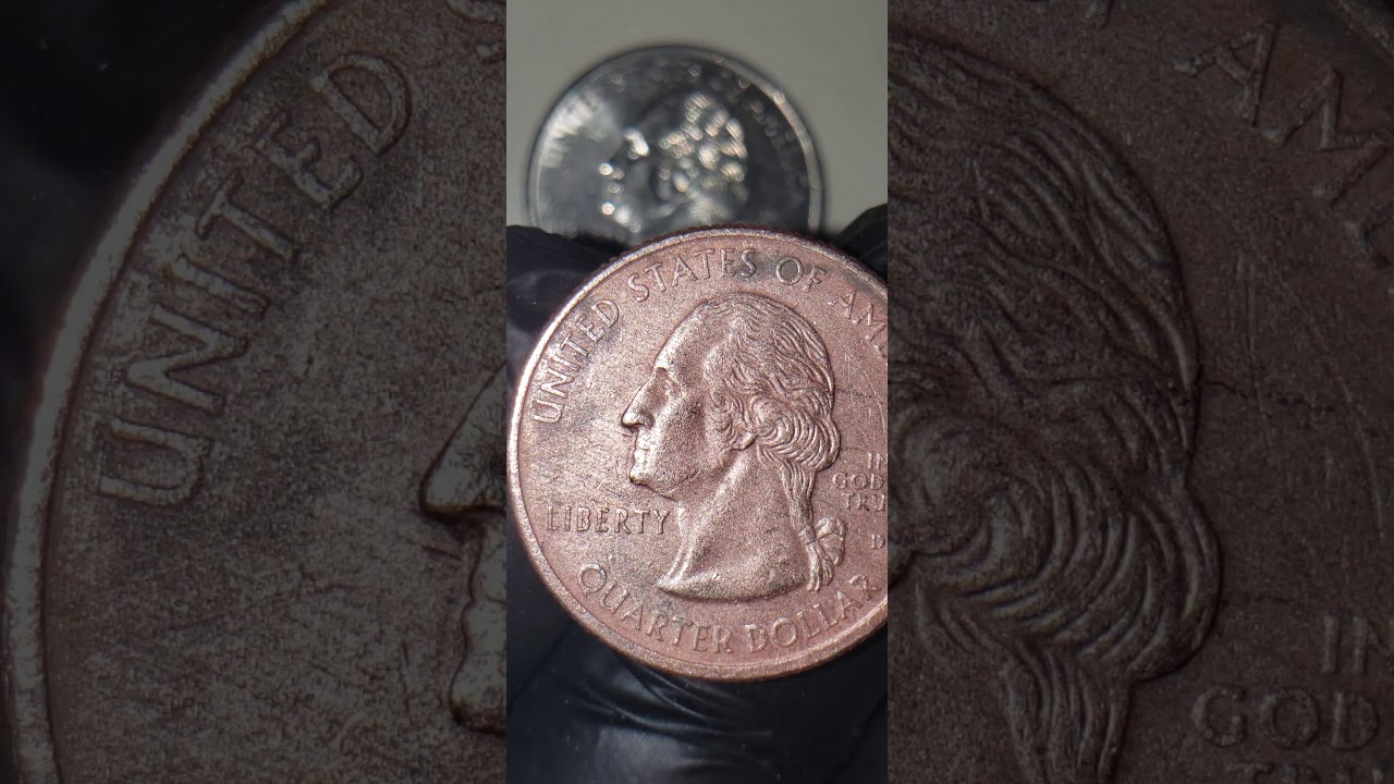 1999 D COPPER TONE US GEORGIA STATE QUARTER NOT NICKEL PLATED - YouTube