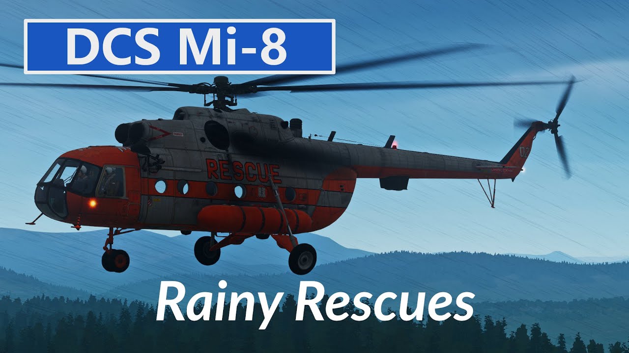 DCS Mi-8: Rainy Rescues (Multiplayer Search and Rescue Server) - YouTube