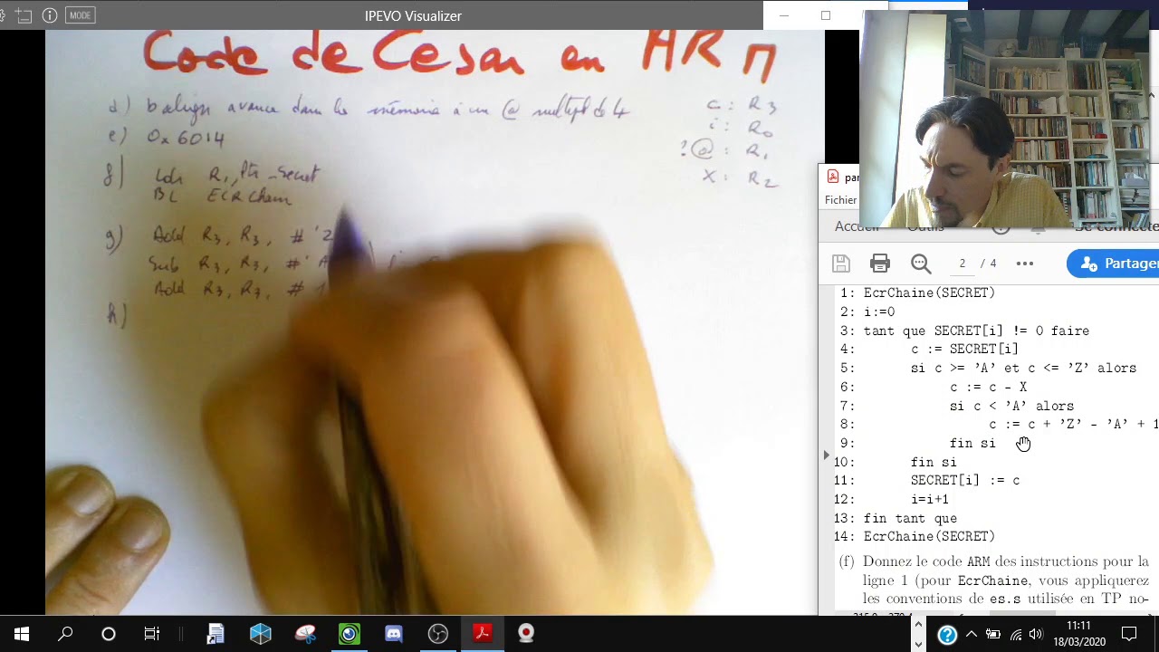 Code de Cesar (en ARM) - YouTube