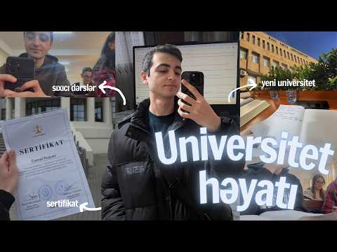 Asiya Universitetində 2 həftə | 2-ci kurs 2-ci semestr | dərslər və gündəlik universitet həyatı 📚