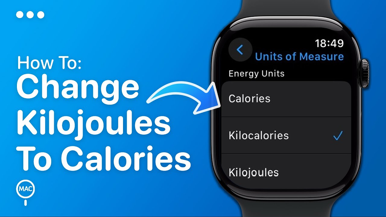 How To Change Kilojoules To Calories On Apple Watch | Easy Guide - YouTube