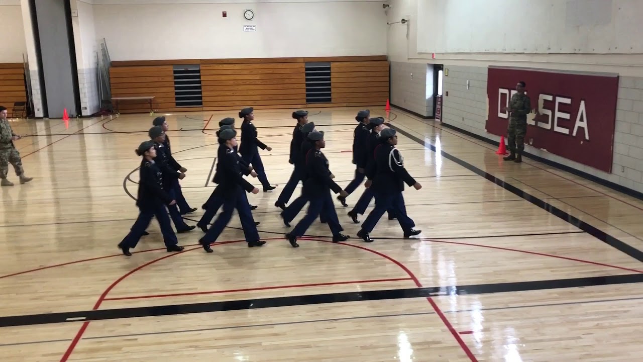 Union HS Army JROTC Unarmed Platoon Regulation at Delsea Drill ...