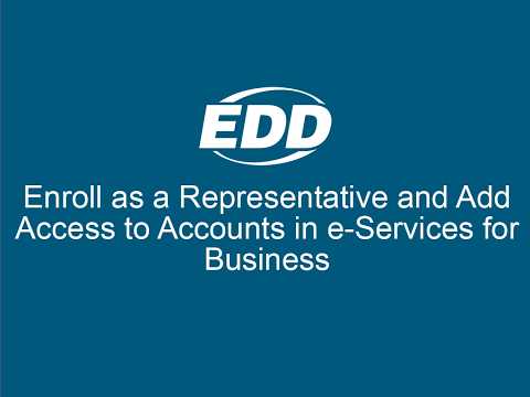 Enroll as a Representative and Add Access to Accounts in e-Services for Business