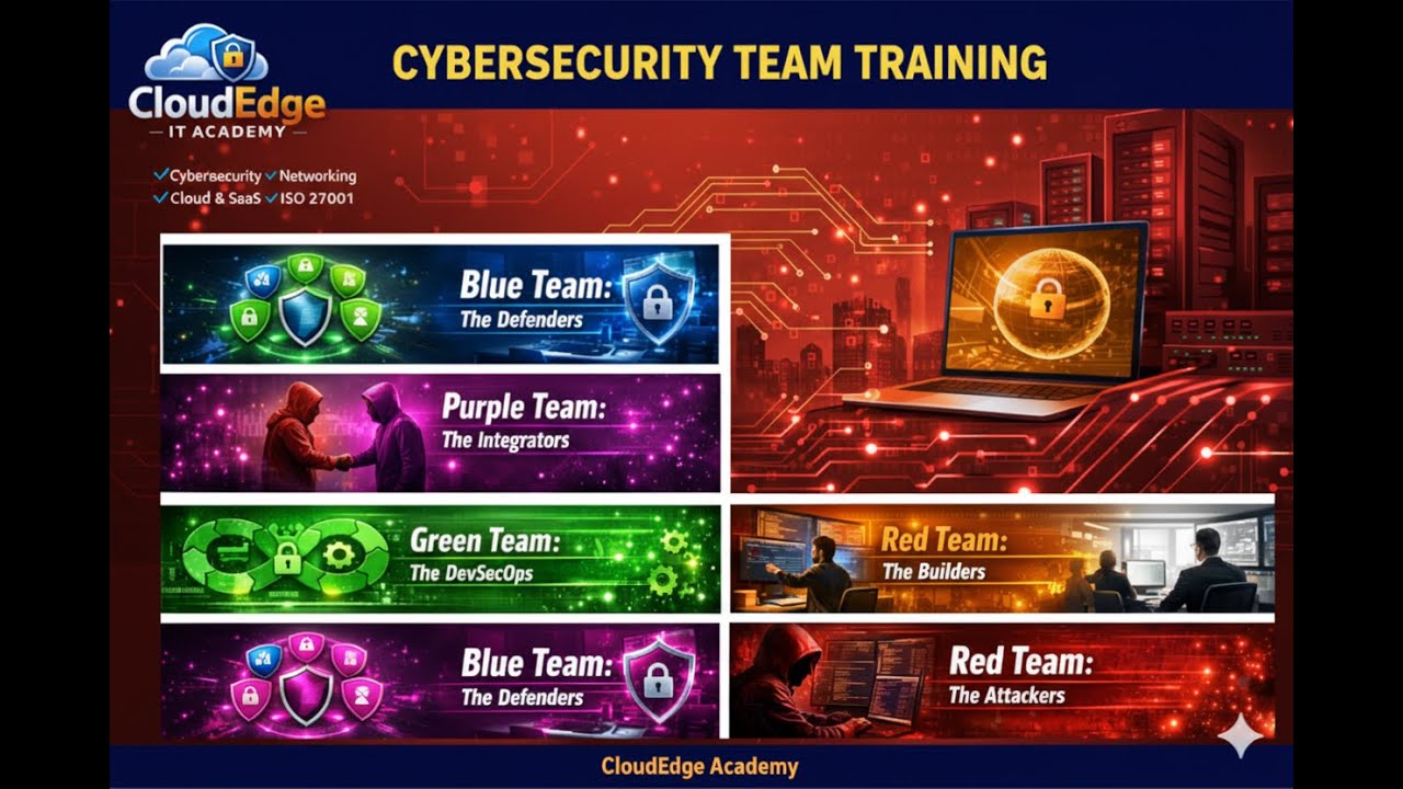 Cybersecurity Color Teams Explained | Red vs Blue vs Purple (SOC ...