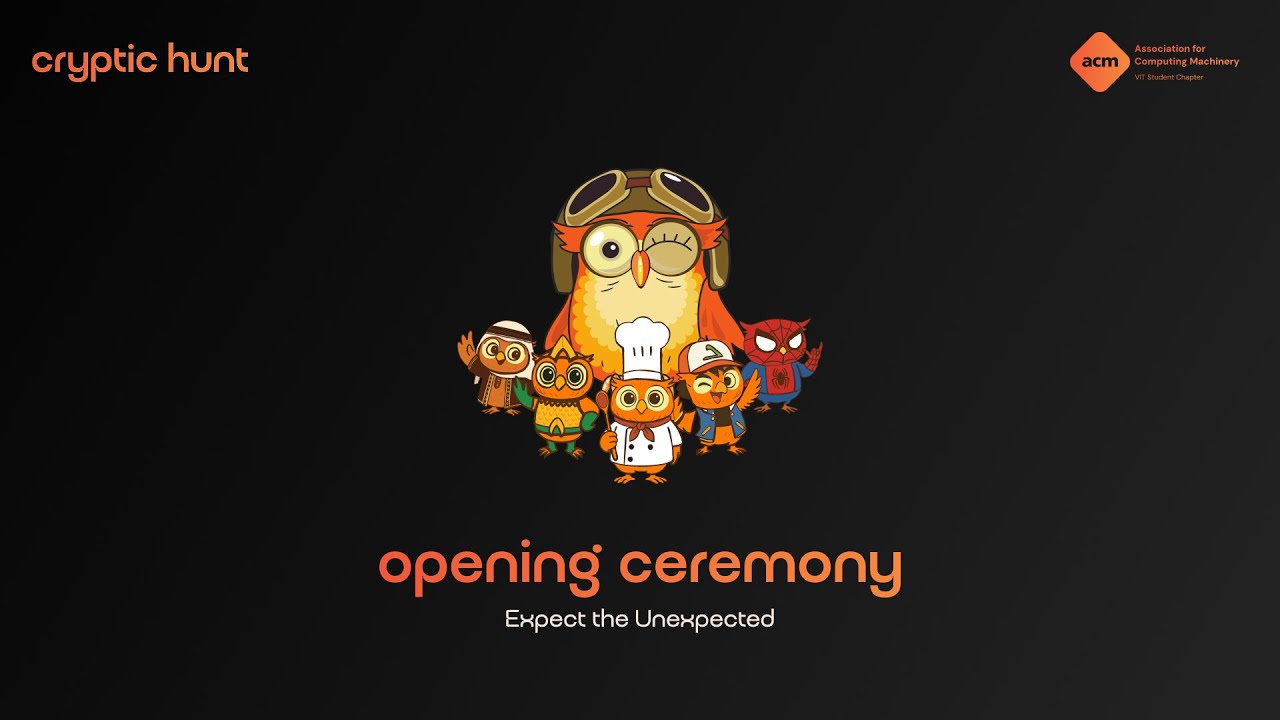 Opening Ceremony | Cryptic Hunt 4.0 | graVITas 2025 - YouTube