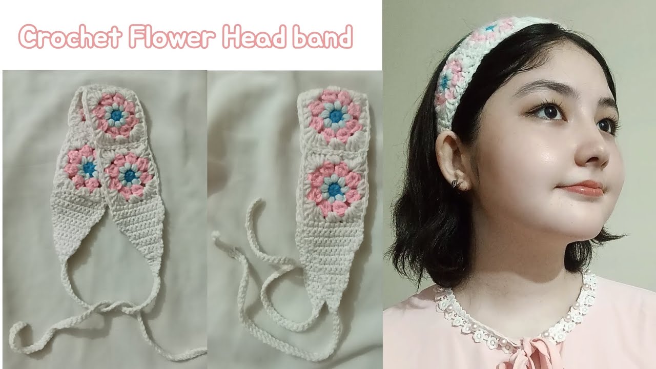 Crochet Flower Headband / easy tutorial - YouTube