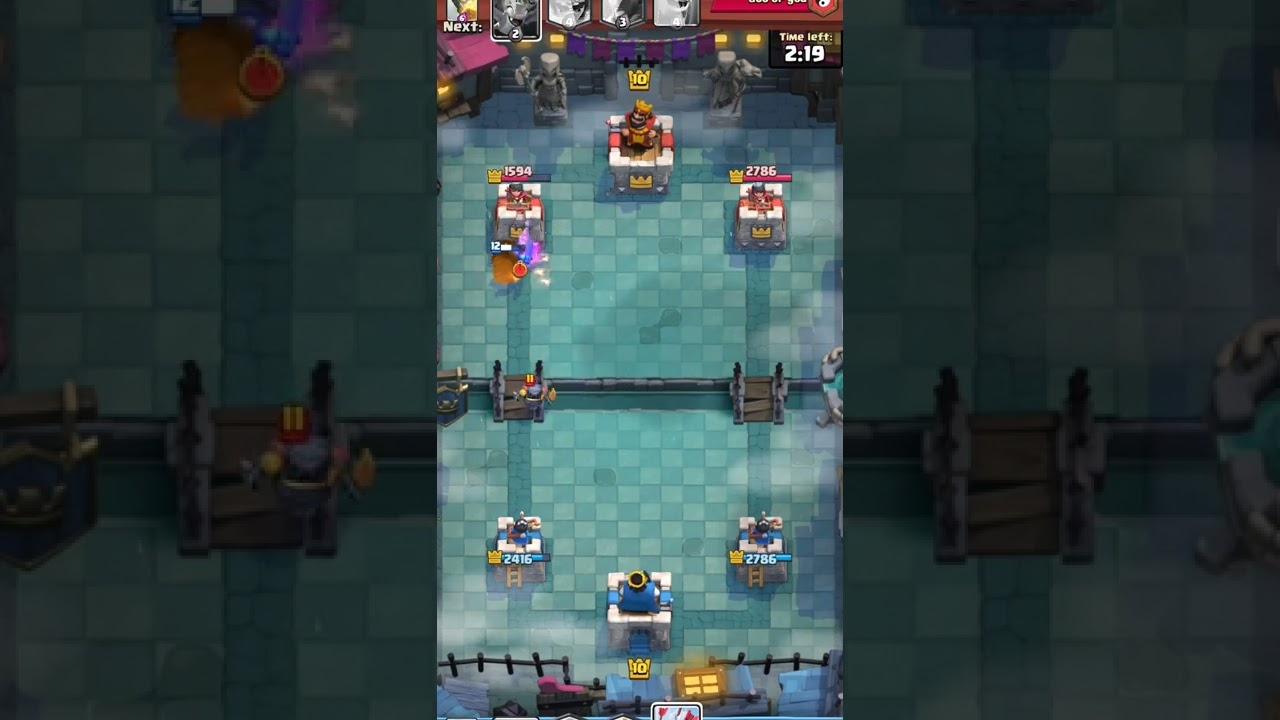 clash royale Mini Pekka Hit points Mini Pekka all alone destroys Tower ...