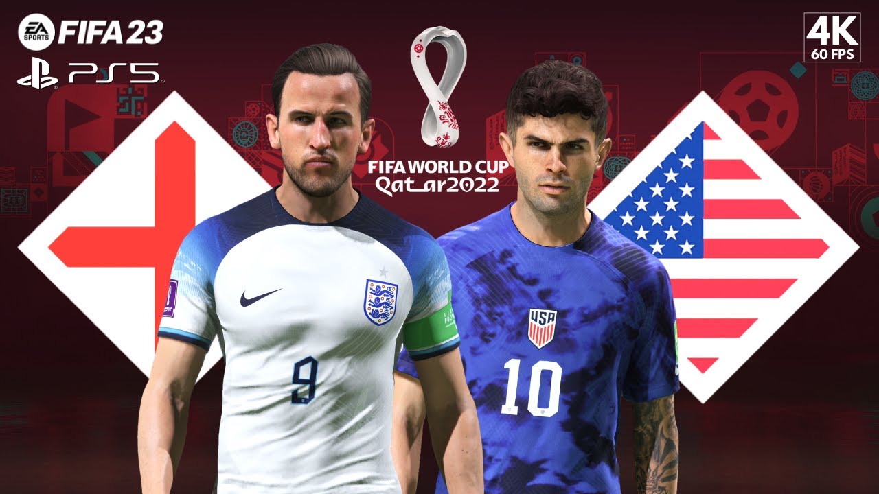 FIFA 23 | ENGLAND vs USA - FIFA World Cup Qatar 2022 (PS5 4K 60FPS ...