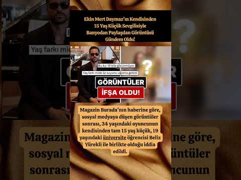 Ekin Mert Daymaz’ın 15 yaş küçük sevgilisiyle banyodan paylaştığı kare gündem oldu.