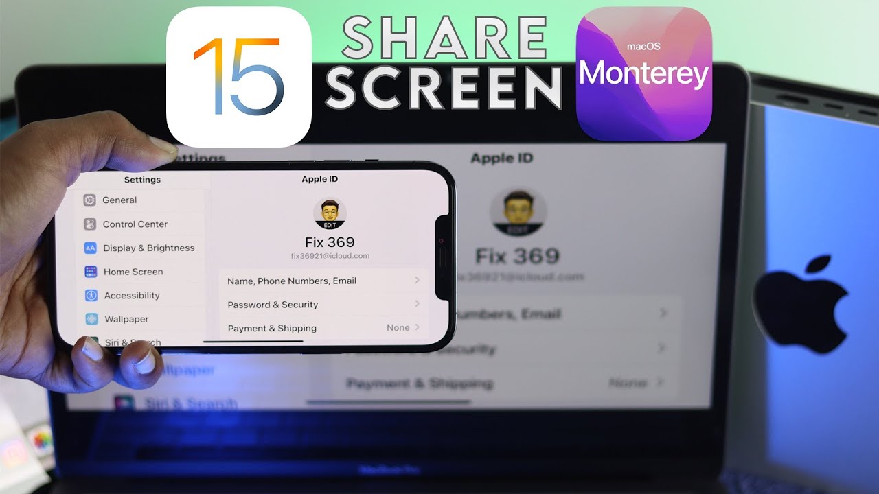 Screen Mirroring IPhone To Macbook Pro M1 Wirelessly iOS 15 To MacOS screen-mirroring-iphone-to-macbook-pro-m1-wirelessly-ios-15-to-macos
