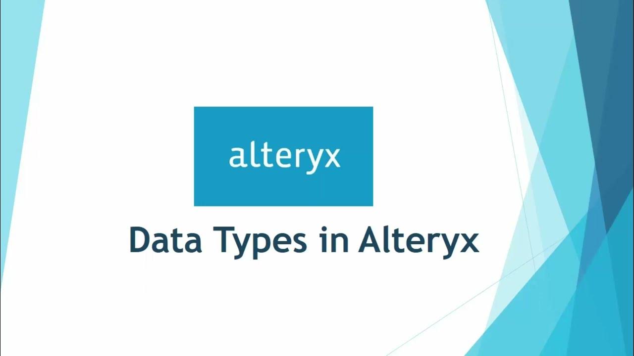 Alteryx Tutorial for Beginners 5 - Data Types - Alteryx - YouTube