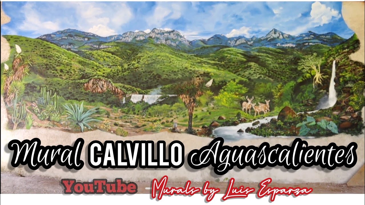 CALVILLO, Ags. Mural Rep. de montaña, flora y fauna - मेरी भूमि का ...