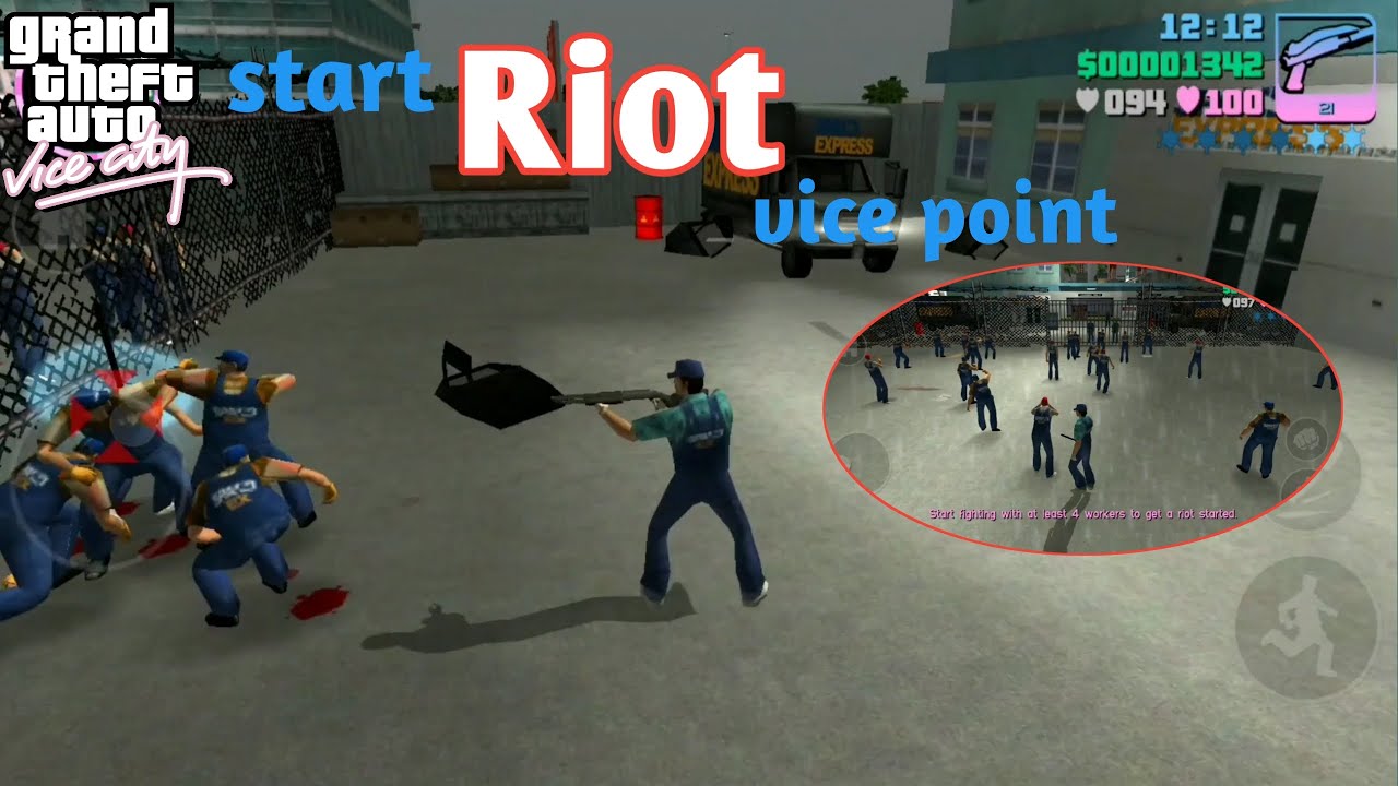 GTA Vice City - riot mission | GTA mobile game| start RIOT in vice ...