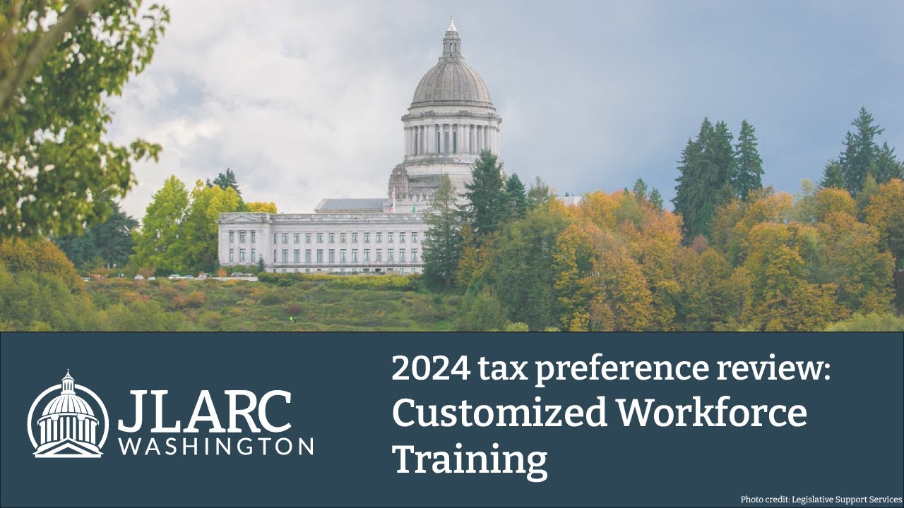 Customized workforce training | 2024 JLARC Tax Preference Review - YouTube