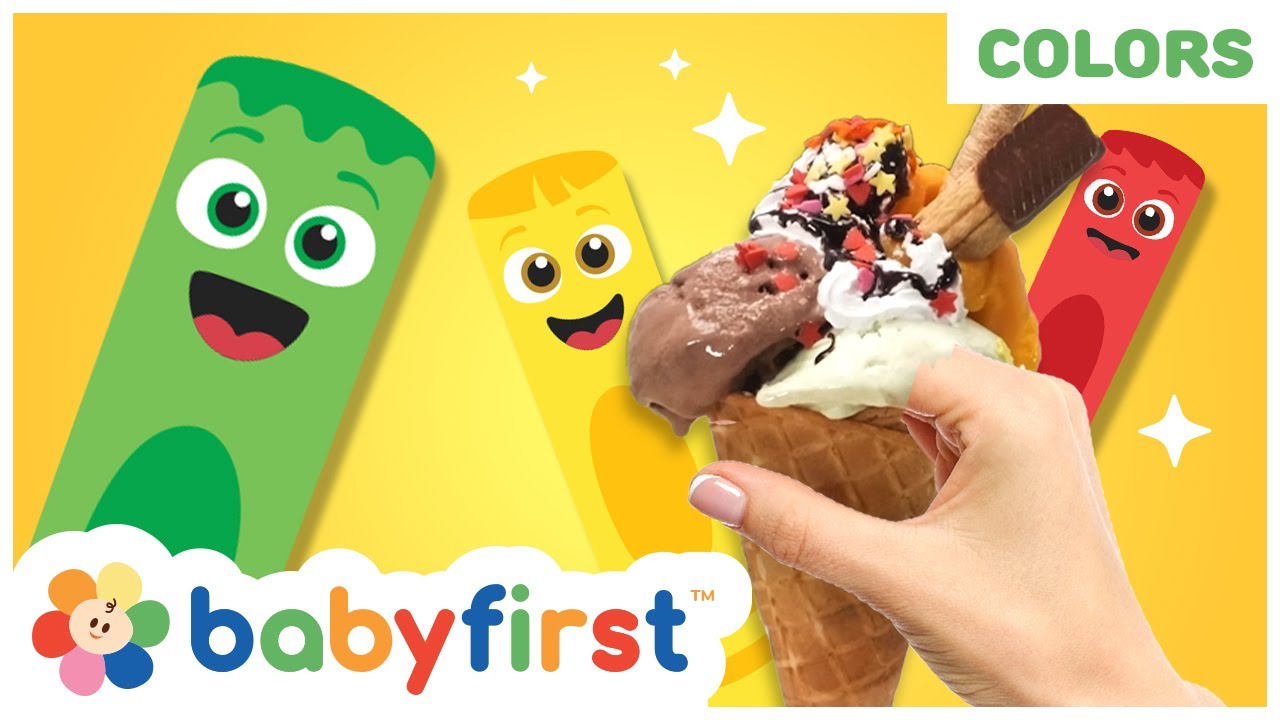 Toddler Learning Video | COLOR CREW MAGIC | Tasty Ice Cream for kids ...