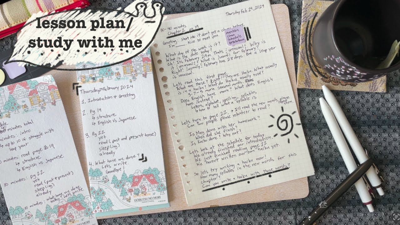 Lesson Plan With Me - talking about haiku and how I study - YouTube