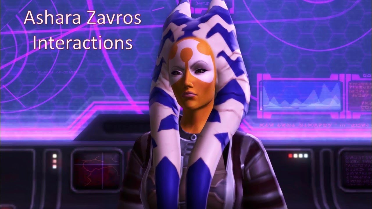 SWTOR: Ashara Zavros Interactions (non-Romance) - YouTube