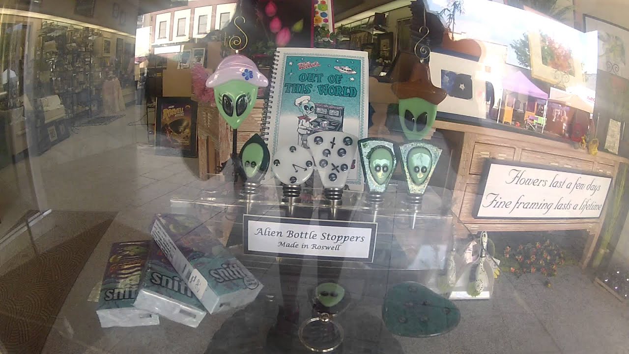 Alien wine bottle stoppers handmade in Roswell - YouTube